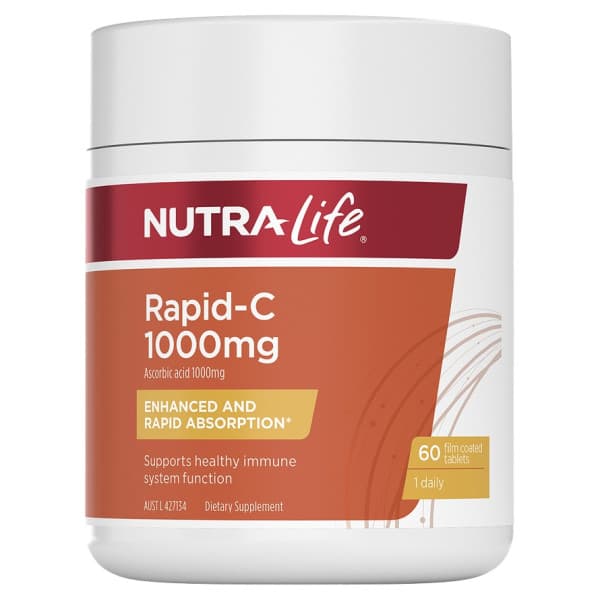 Nutra Life Rapid C 1000mg 60 Tablets - 9400581053142