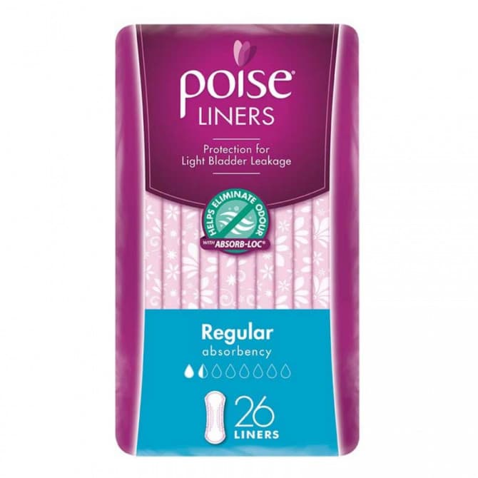 Buy Poise Liners Regular 26 Pack Online | Pharmacy Direct