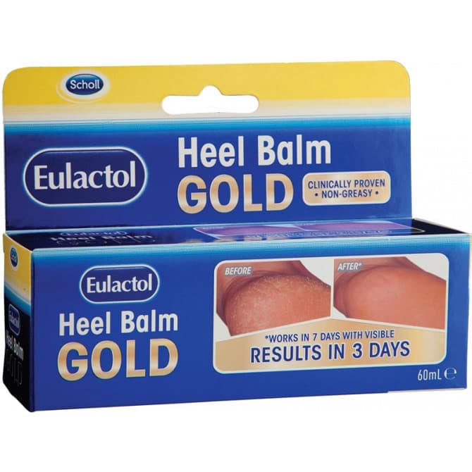 Scholl Eulactol Heel Balm Gold 60ml - 5038483263693