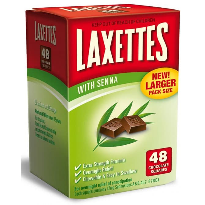 Buy Laxettes Chocolate 48 pack Online | Pharmacy Direct