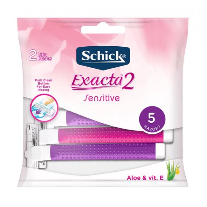 Buy Schick Exacta 2 Sensitive Women Disposable Razors 5 Pack Online