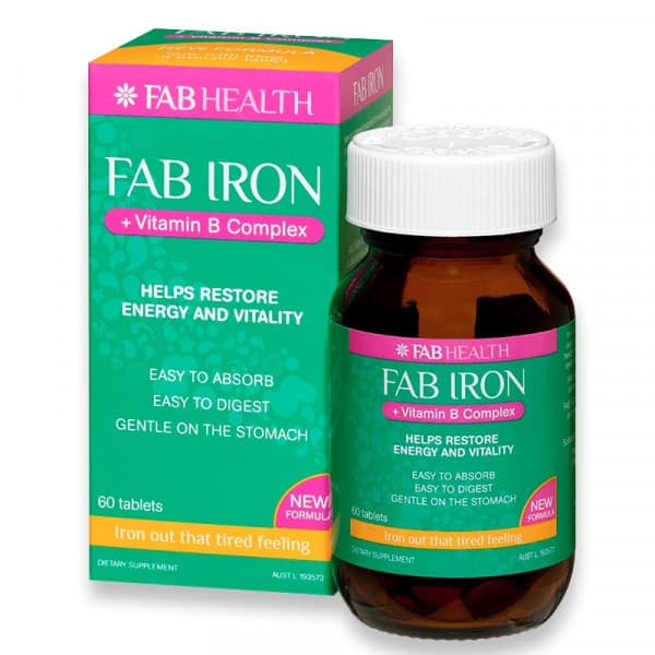 Buy Fab Iron + Vitamin B Complex 60 Tablets Online | Pharmacy Direct