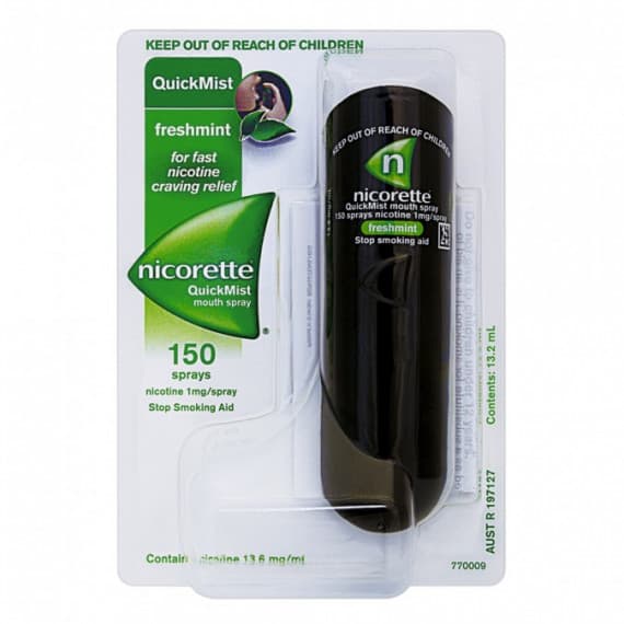 Buy Nicorette Nicotine QuickMist Fresh Mint Spray 150 Sprays Online ...