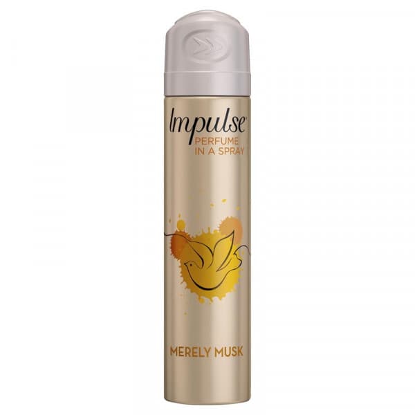 Buy Impulse Women Body Spray Aerosol Deodorant Merely Musk 75ml Online ...