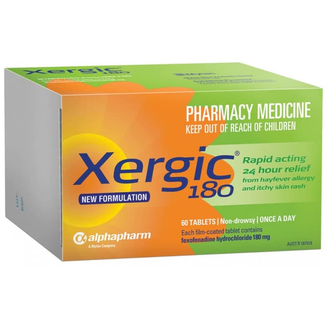 Xergic 180mg 60 Tablets - 9323610013637