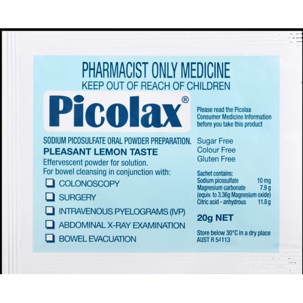 Buy Picolax Powder Lemon Single Sachet 20g (S3) Online