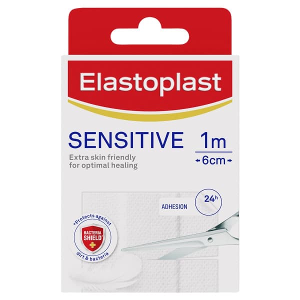 Buy Elastoplast Sensitive Extra Skin Friendly Plasters 10cm x 6cm Online