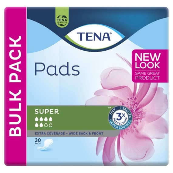 Buy Tena Pads Super 30 Pack Online | Pharmacy Direct