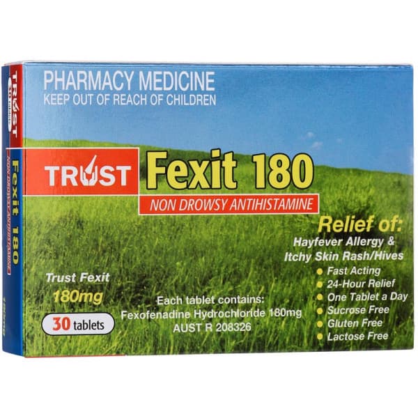 Buy Trust Fexit 180mg Tablets Online Pharmacy Direct
