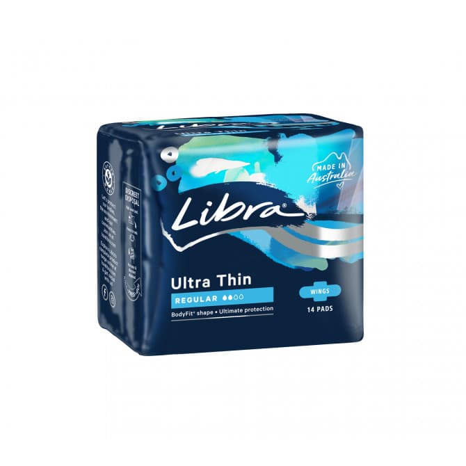 Buy Libra Ultra Thin Pads Regular With Wings 14 Pack Online | Pharmacy ...
