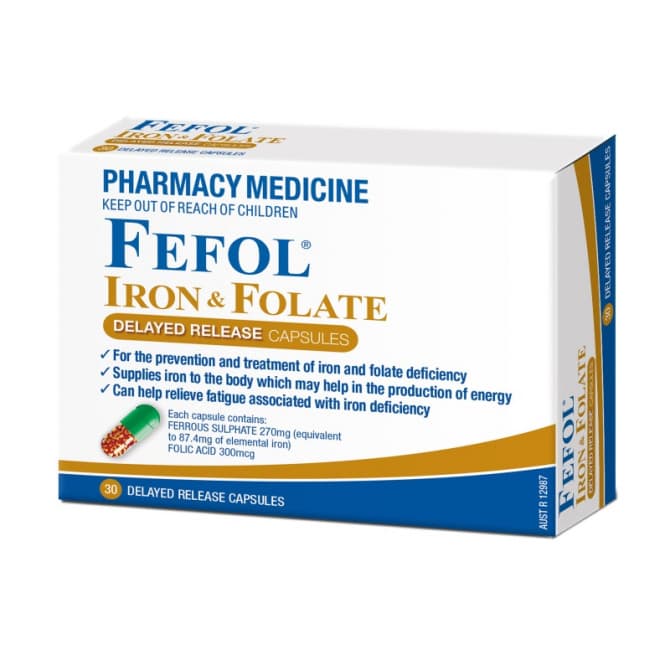 Buy Fefol 30 Capsules Online | Pharmacy Direct