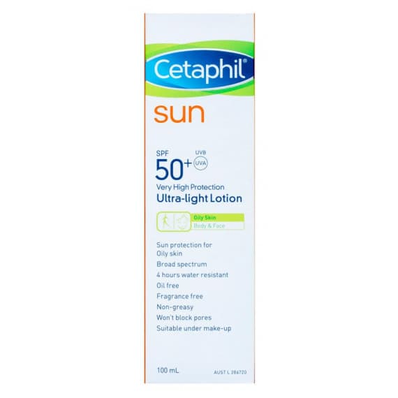 Buy Cetaphil Sun SPF 50 Plus Ultra Light Lotion 100ml Online