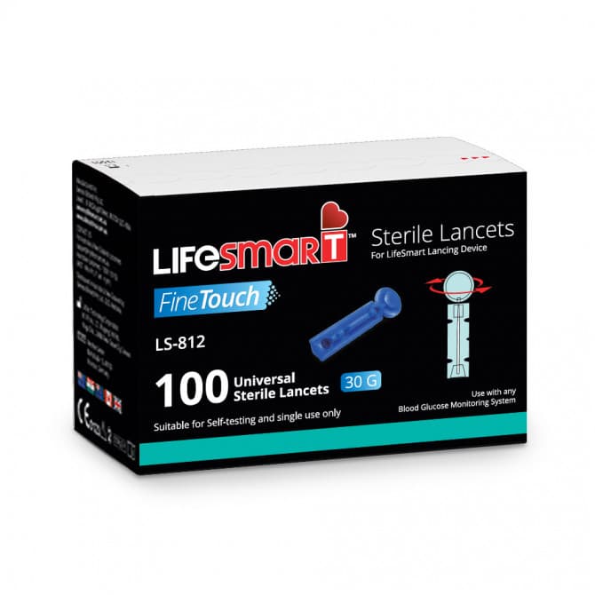 Buy LifeSmart Sterile Lancets Box 100 Pack Online | Pharmacy Direct