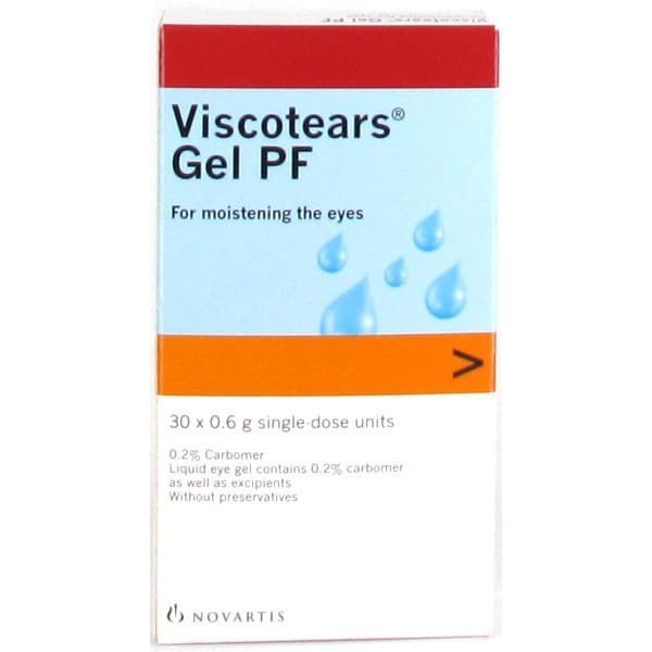 Buy Viscotears Gel pf 0.6ml Single Use Vial 30 Online | Pharmacy Direct