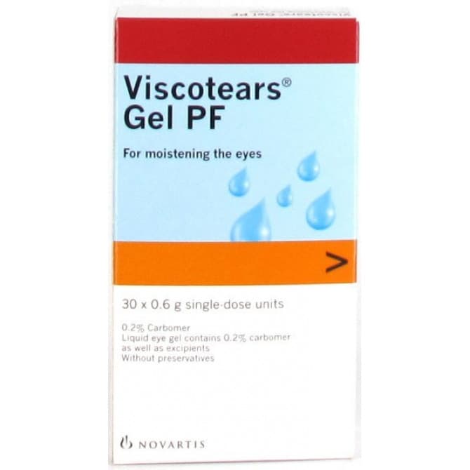 Buy Viscotears Gel pf 0.6ml Single Use Vial 30 Online | Pharmacy Direct