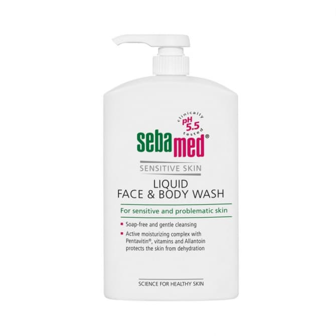 Sebamed Liquid Face and Body Wash Pump 1 Litre - 4103040162106