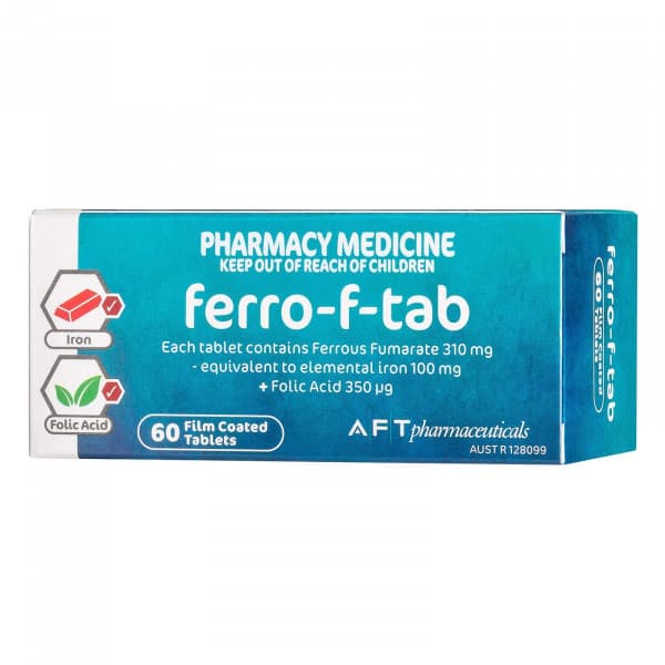 Ferro F Tab 60 Tablets - 5290665005273