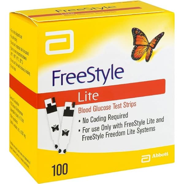 Buy Abbott Freestyle Lite Blood Glucose Test Strips 100 Strips Online ...