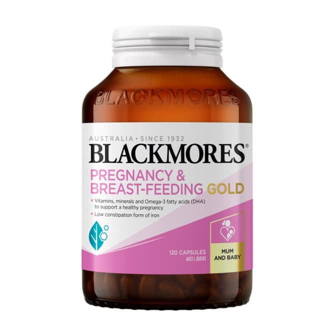 Buy Blackmores Pregnancy And Breast Feeding Gold 120 Capsules Online
