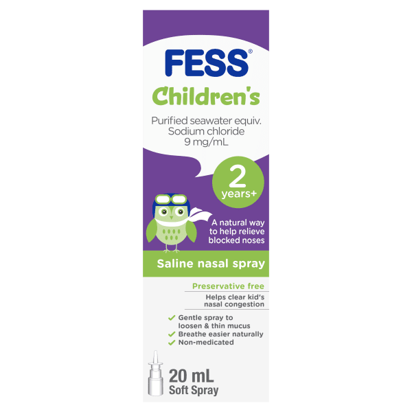 Buy Fess Childrens Saline Nasal Spray 20ml Online | Pharmacy Direct