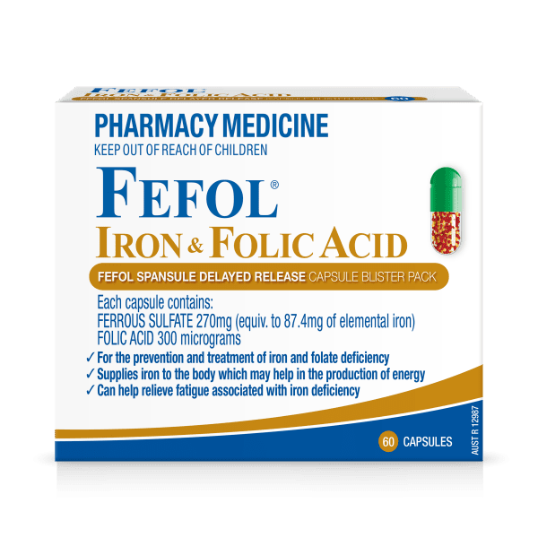 Buy Fefol 60 Capsules Online | Pharmacy Direct