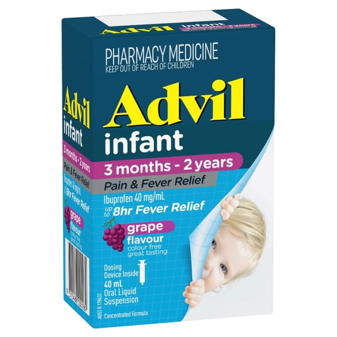 Buy Advil Infants Pain And Fever Relief Suspension 3 Months to 2 Years ...