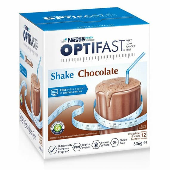 Buy Optifast VLCD Chocolate Shake 12 x 53g Expiry date 12/03/26 Online