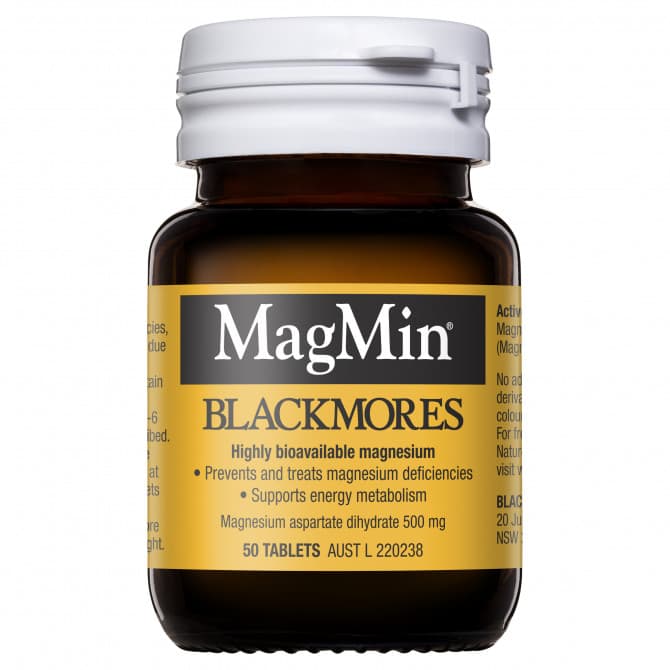 Buy Blackmores Magmin 500mg 50 Tablets Online | Pharmacy Direct