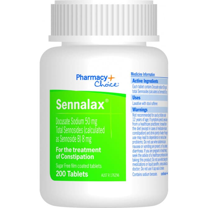 Pharmacy Choice Sennalax 200 Tablets - 9316100700544