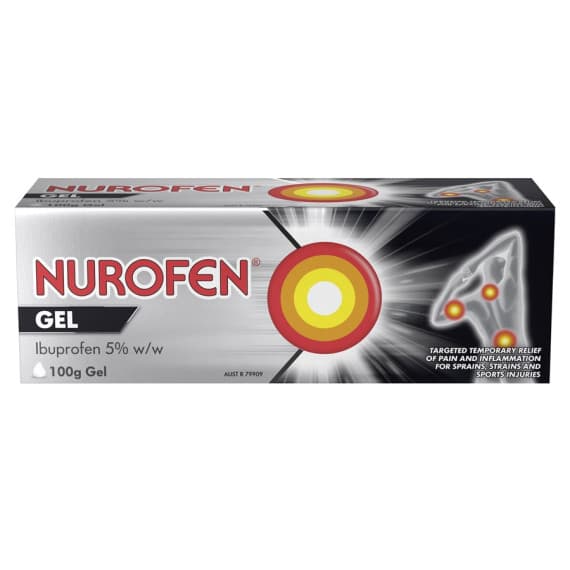 Buy Nurofen Pain and Inflammation Relief Gel 5 Percent Ibuprofen 100g ...