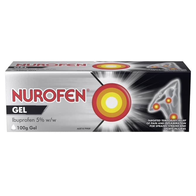 Buy Nurofen Pain and Inflammation Relief Gel 5 Percent Ibuprofen 100g ...
