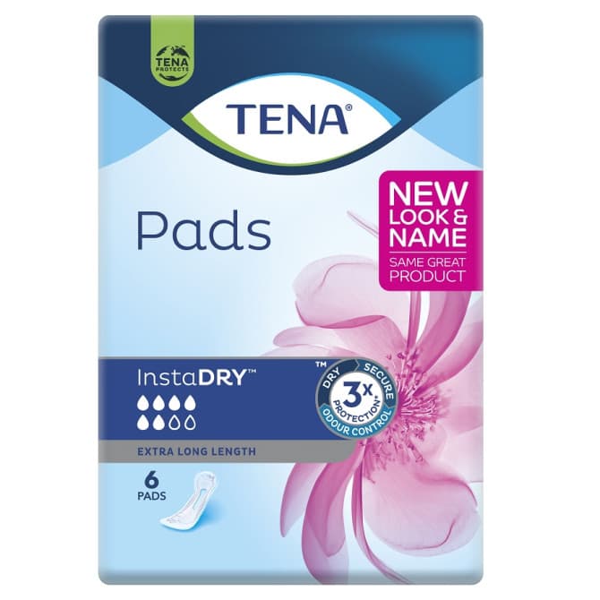 Buy Tena Pads Instadry Long Length 6 Pack Online | Pharmacy Direct