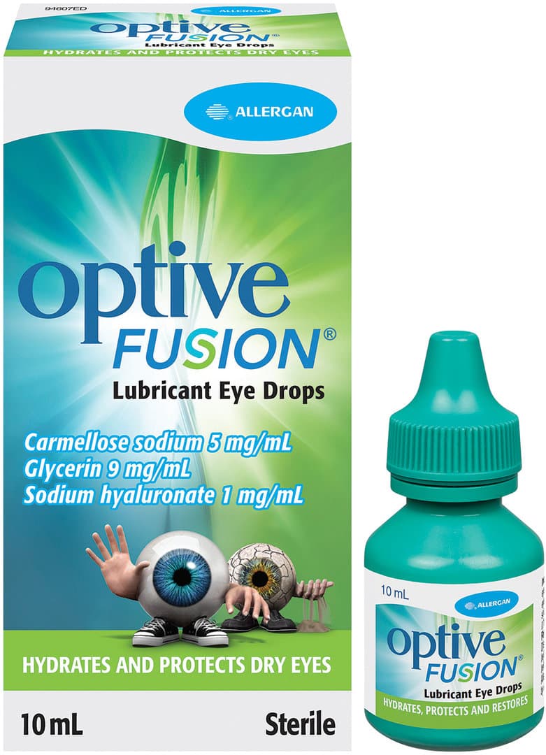 Optive Fusion Lubricant Eye Drops 10ml - 9315195946073