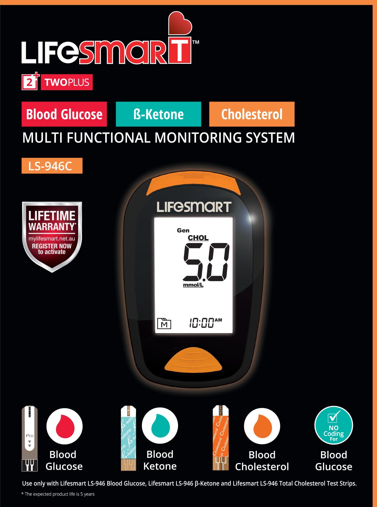 Buy LifeSmart Cholesterol Multi Meter. Device Only. Online