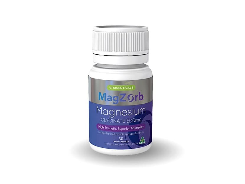 Buy Vitaceuticals Magzorb Magnesium Glycinate 500mg 30 Capsules Online