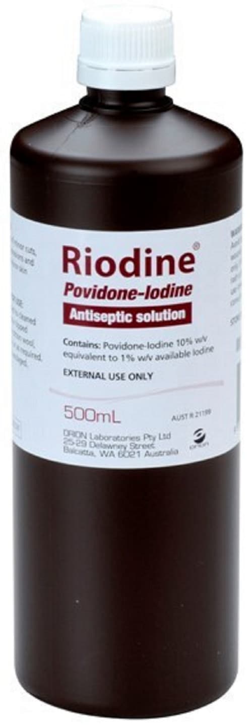 Buy Riodine Povidone Iodine Antiseptic Solution 10 Percent 500ml Online
