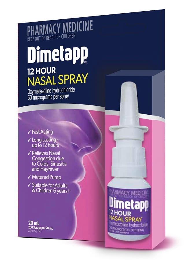 Buy Dimetapp 12 Hour Nasal Spray 20ml Online