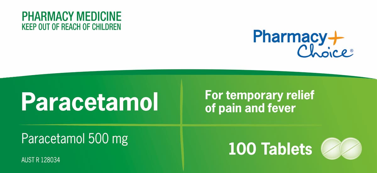 Buy Pharmacy Choice Paracetamol 100 Tablets S3 Online