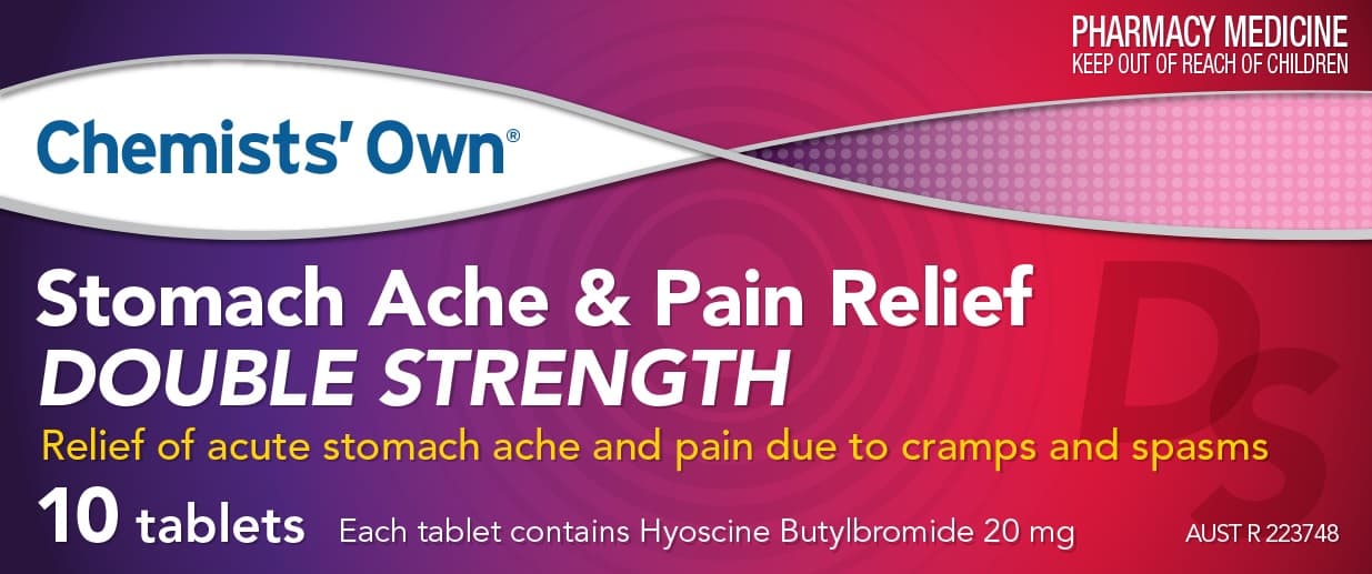 Buy Chemists Own Stomach Ache And Pain Relief Double Strength 20mg 10 ...